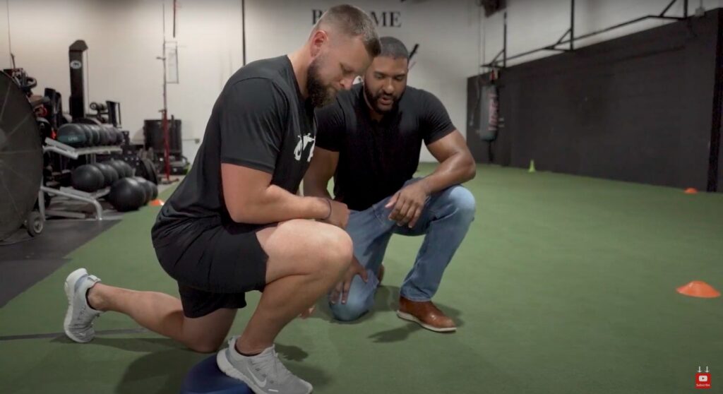 Half Kneeling Achilles Stretch for Ankle Mobility - Overtime Athletes Blog